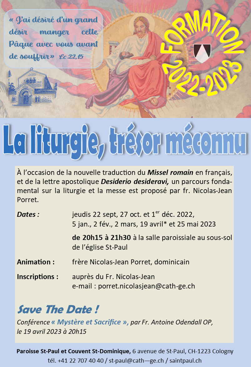 La Liturgie, trésor méconnu | Paroisse Saint-Paul
